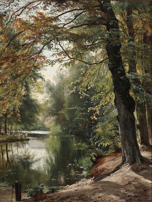 Carl Frederik Aagaard | Beech trees in summertime | MutualArt