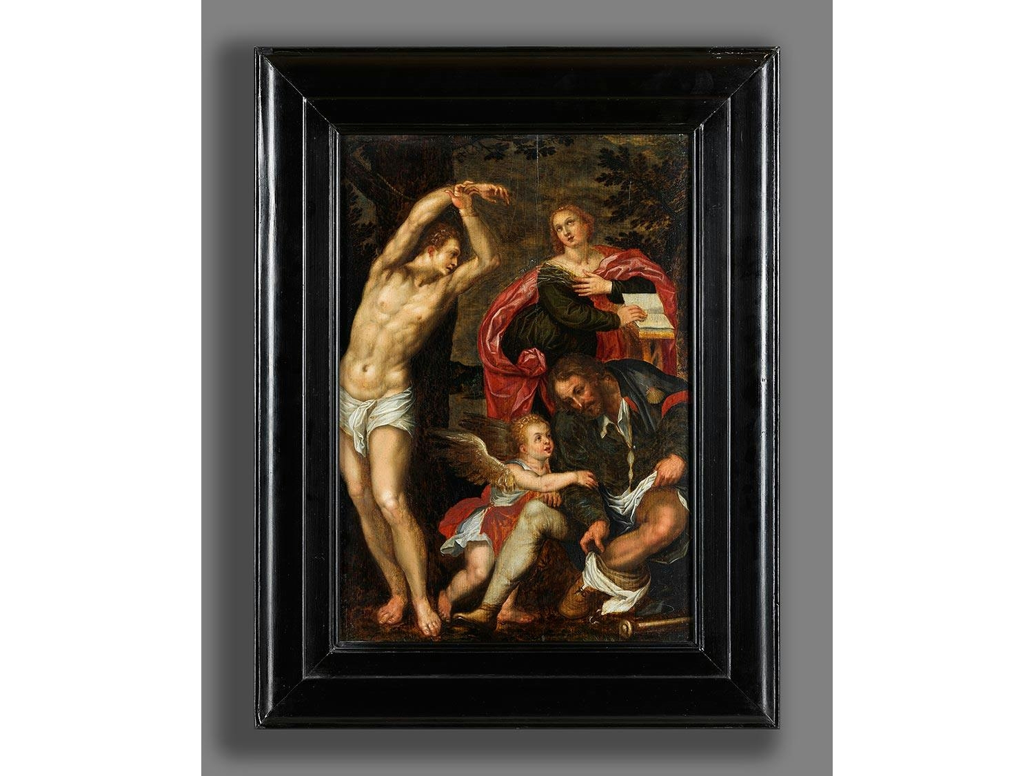 Pordenone | DARSTELLUNG DREIER HEILIGER: SEBASTIAN, KATHARINA VON ...