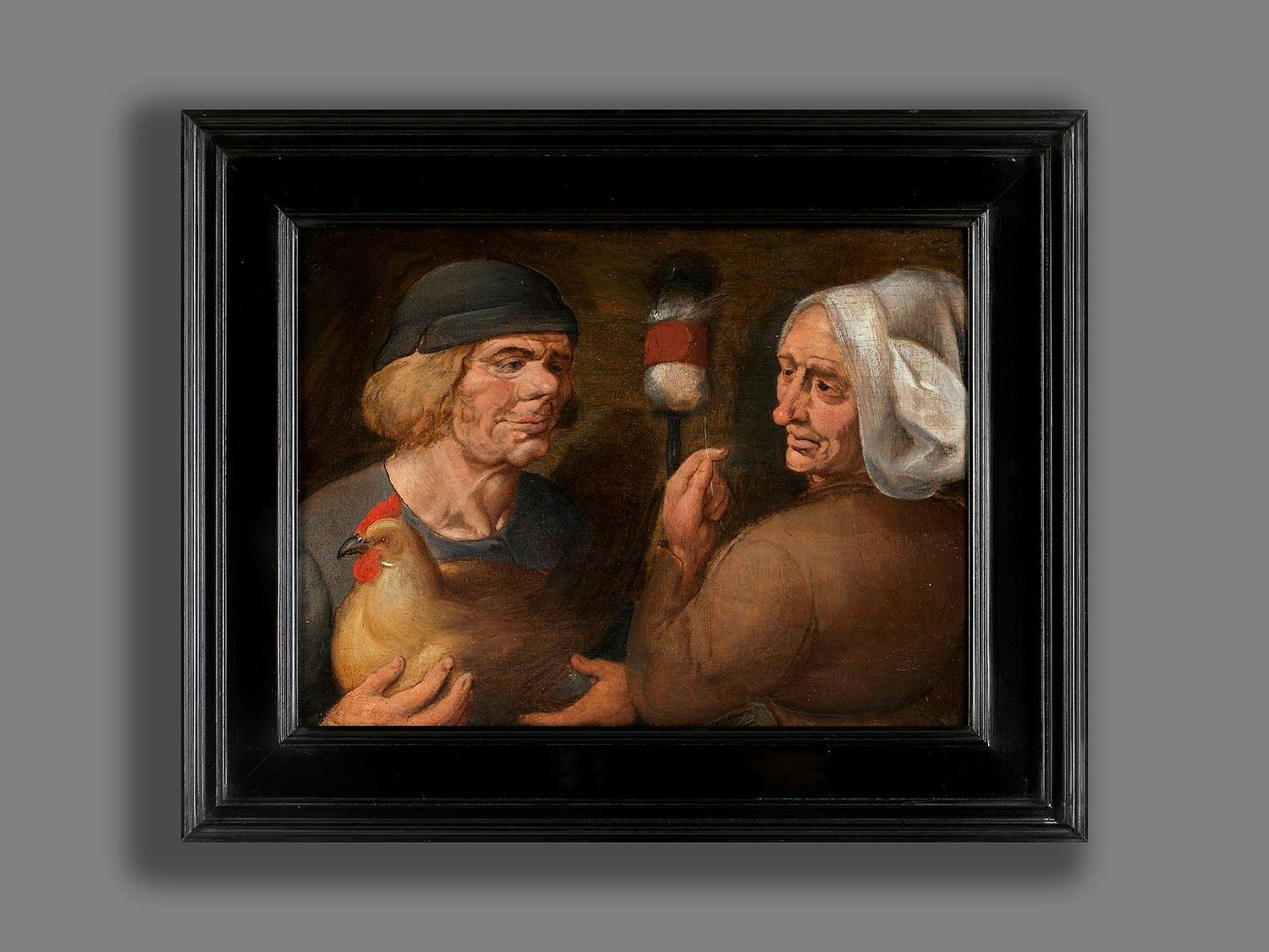Marten van Cleve I | PAAR MIT SPINDEL UND HENNE (2022) | MutualArt