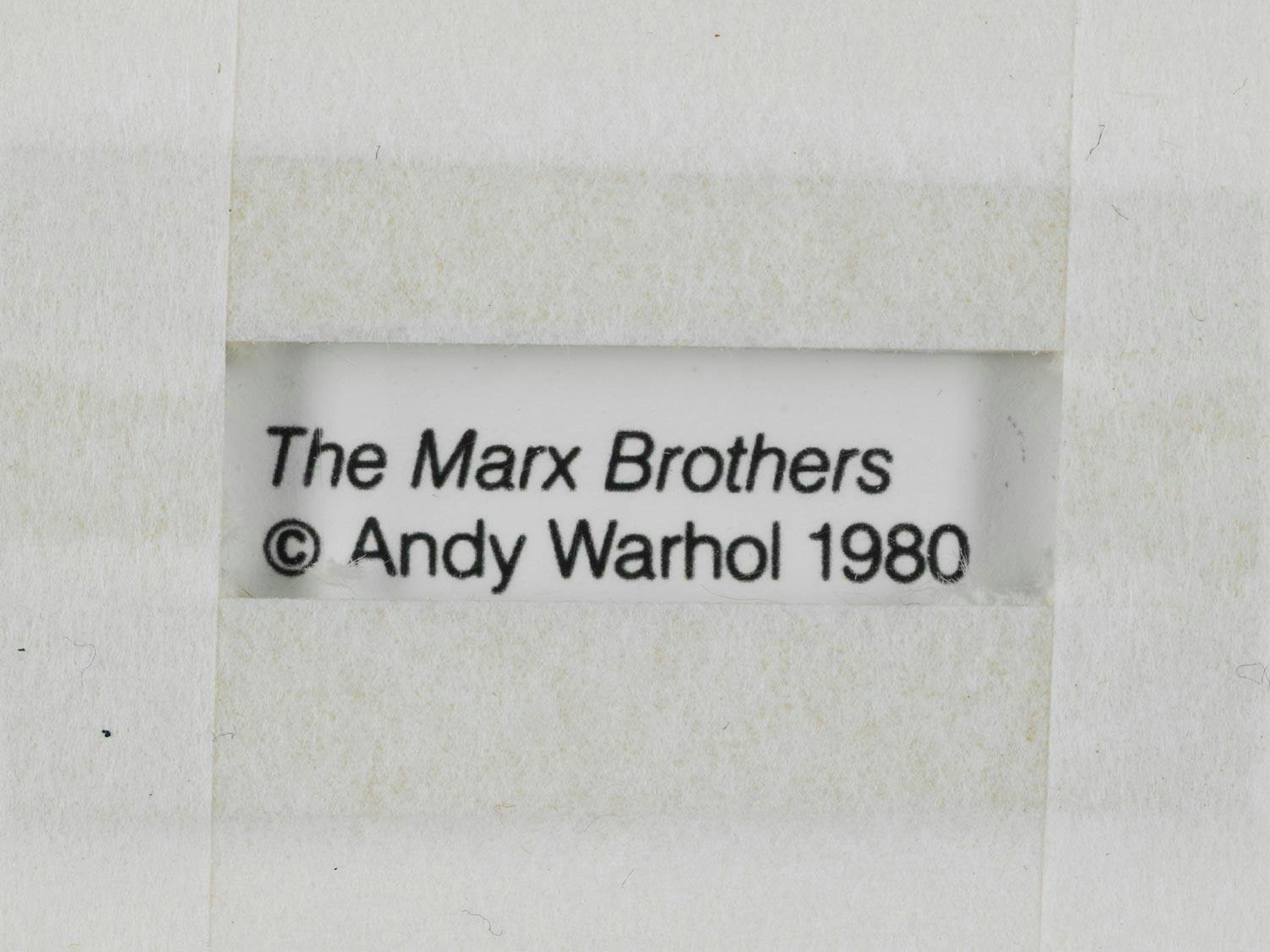 Andy Warhol | THE MARX BROTHERS, 1980 | MutualArt