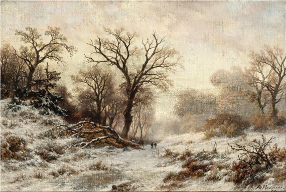 Remigius Adrianus Van Haanen | Stream in the Moonlight (1840) | MutualArt