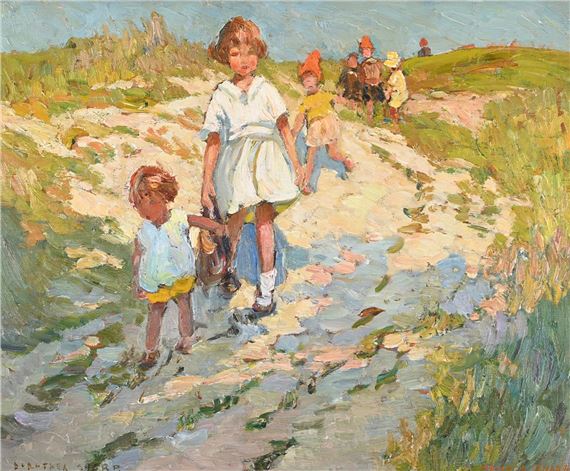Dorothea Sharp | Children by the sea | MutualArt