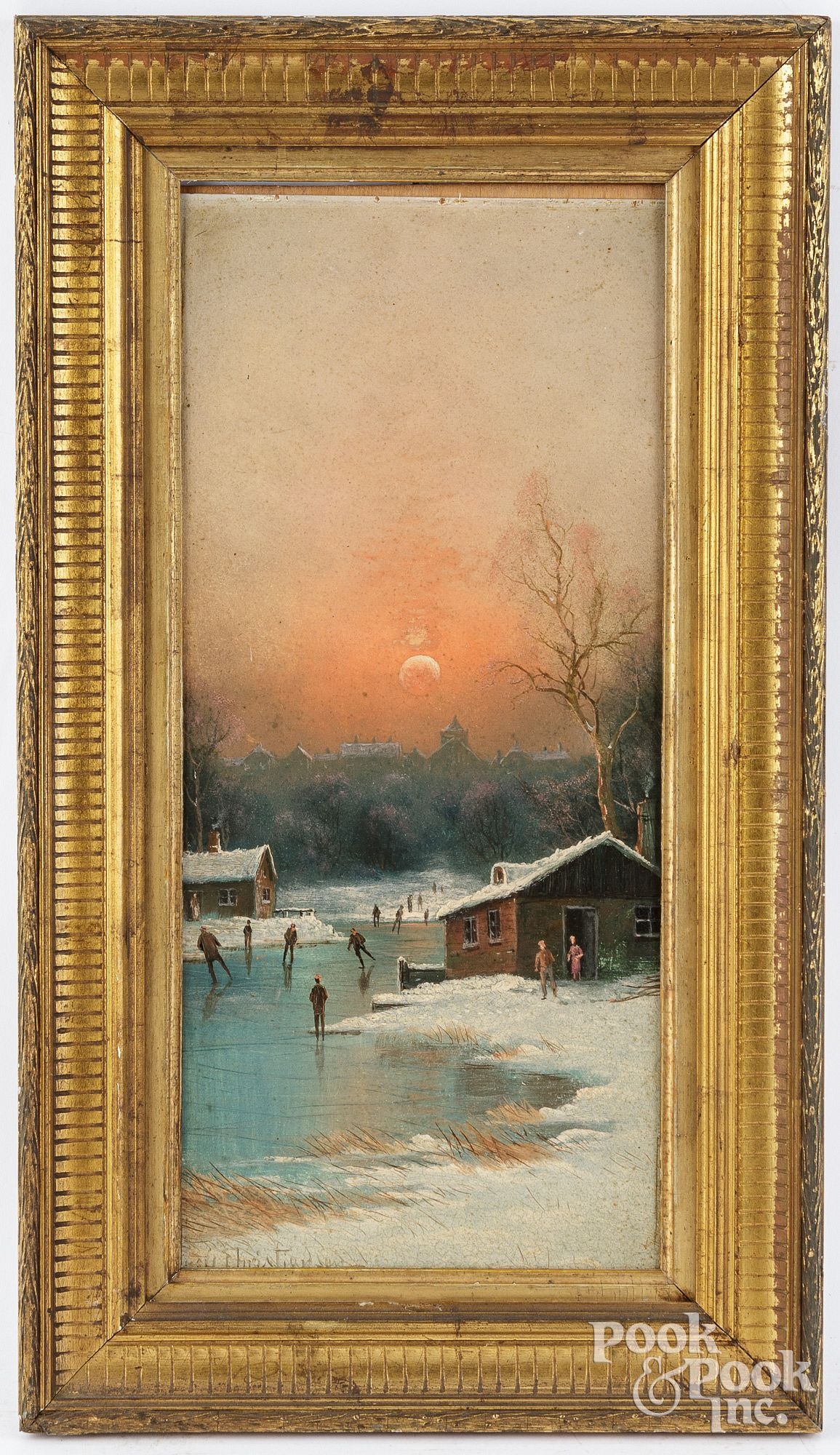 Nils Hans Christiansen | A stag in a wood at sunset | MutualArt