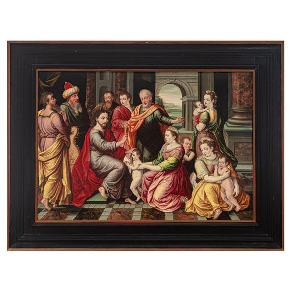 Flemish School, 16th Century | Cristo bendiciendo a los niños | MutualArt