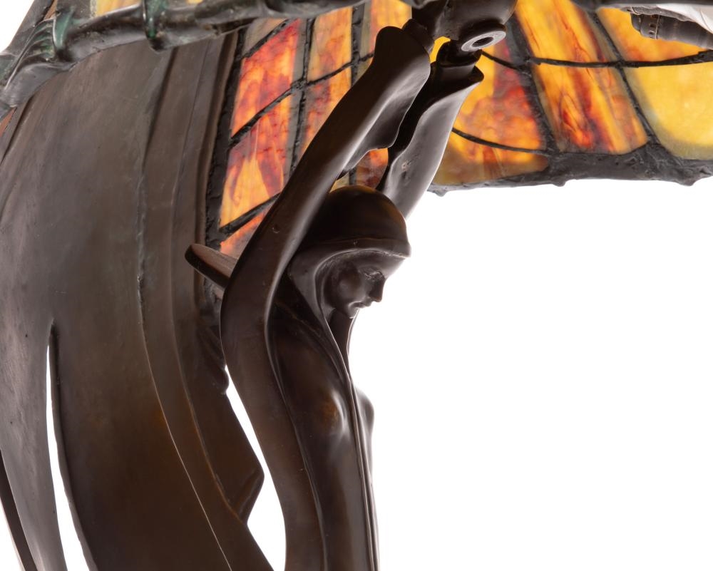 Peter Behrens | After Peter Behrens Flying Lady Lamp | MutualArt