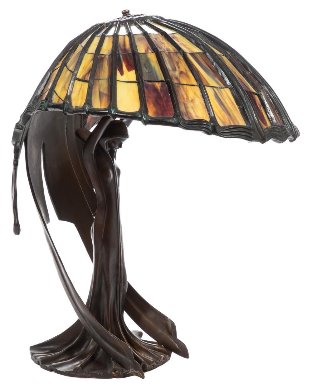Peter Behrens | Jugendstil table lamp, #950 (1902 - 1909) | MutualArt