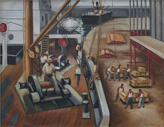 Max Arthur Cohn | 'Unloading the Boat', 1936 (1903) | MutualArt