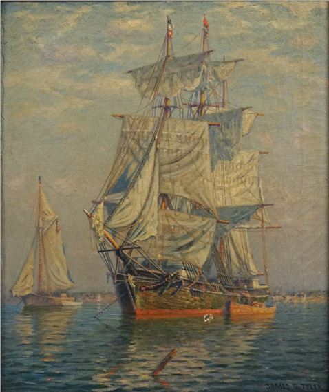 James Gale Tyler | 'Sunday in Port' (1855) | MutualArt