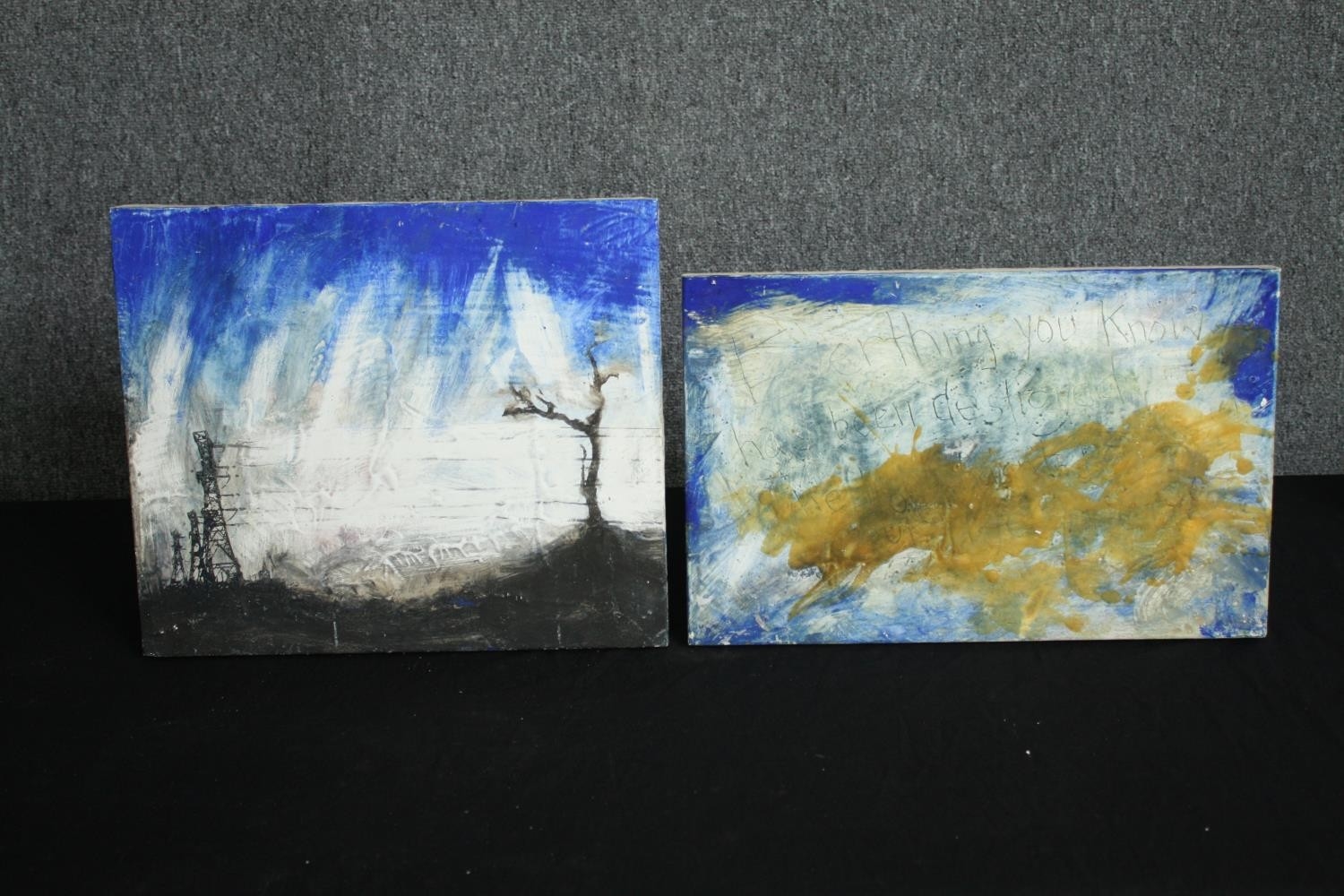 Harry Adams | STOT21stCplanB (Harry Adams), two oil and caustic paint ...