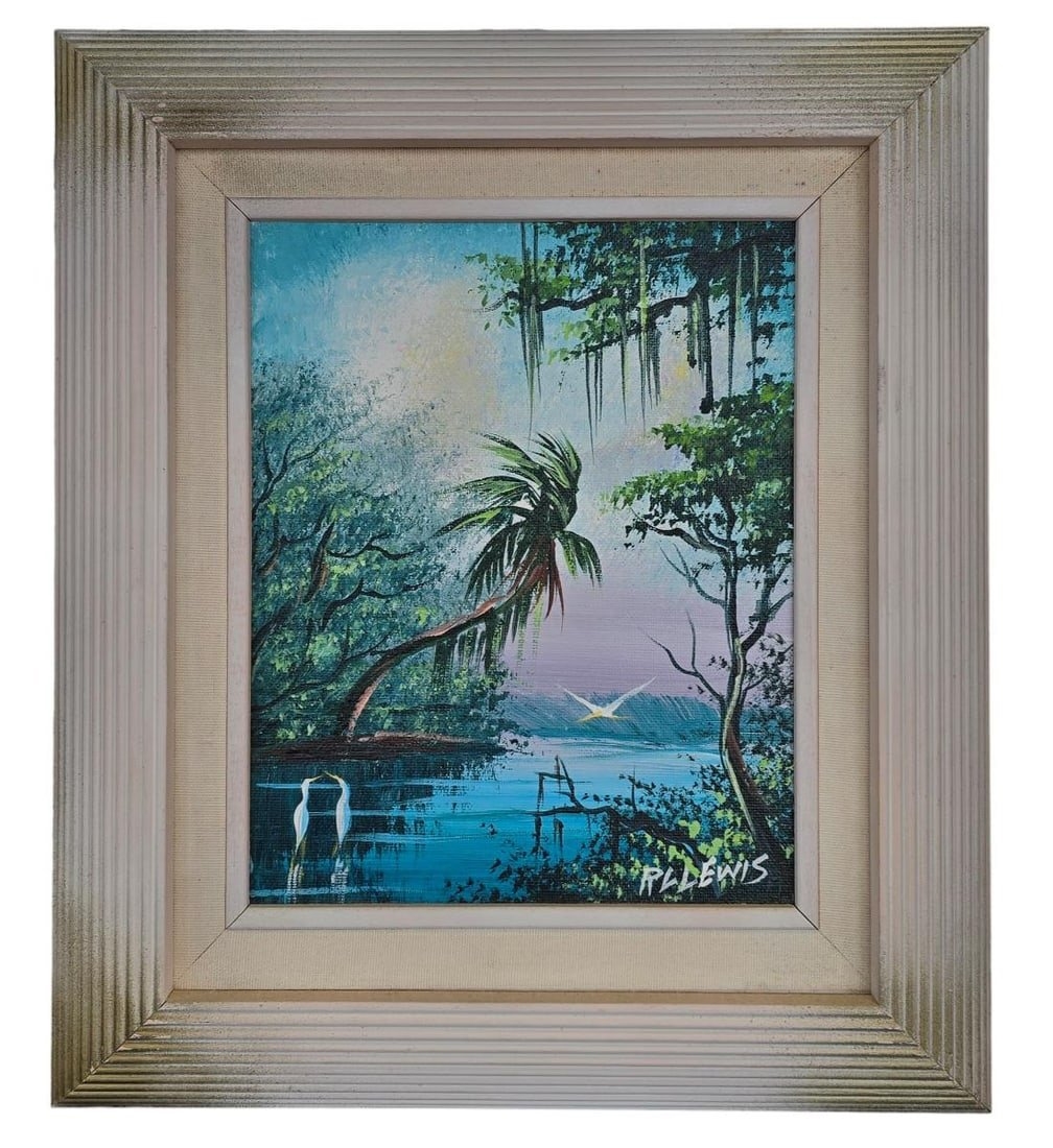 Robert Lewis | Florida Highwaymen Artist Robert L Lewis B1941 Florida ...