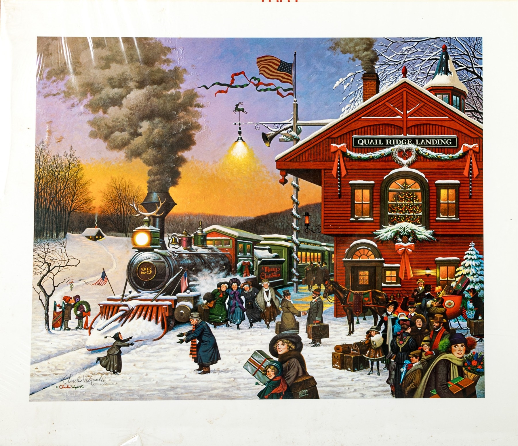 Charles Wysocki | One Dozen Lovebirds | MutualArt