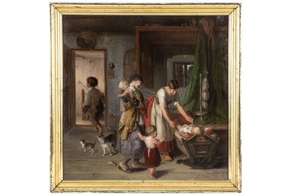 Ferdo Vesel | Gelukkige familie | MutualArt