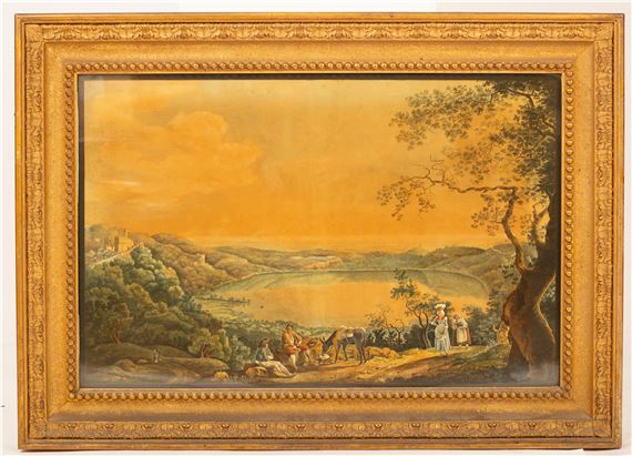 Jacob Philippe Hackert | An Italian Lake Landscape | MutualArt