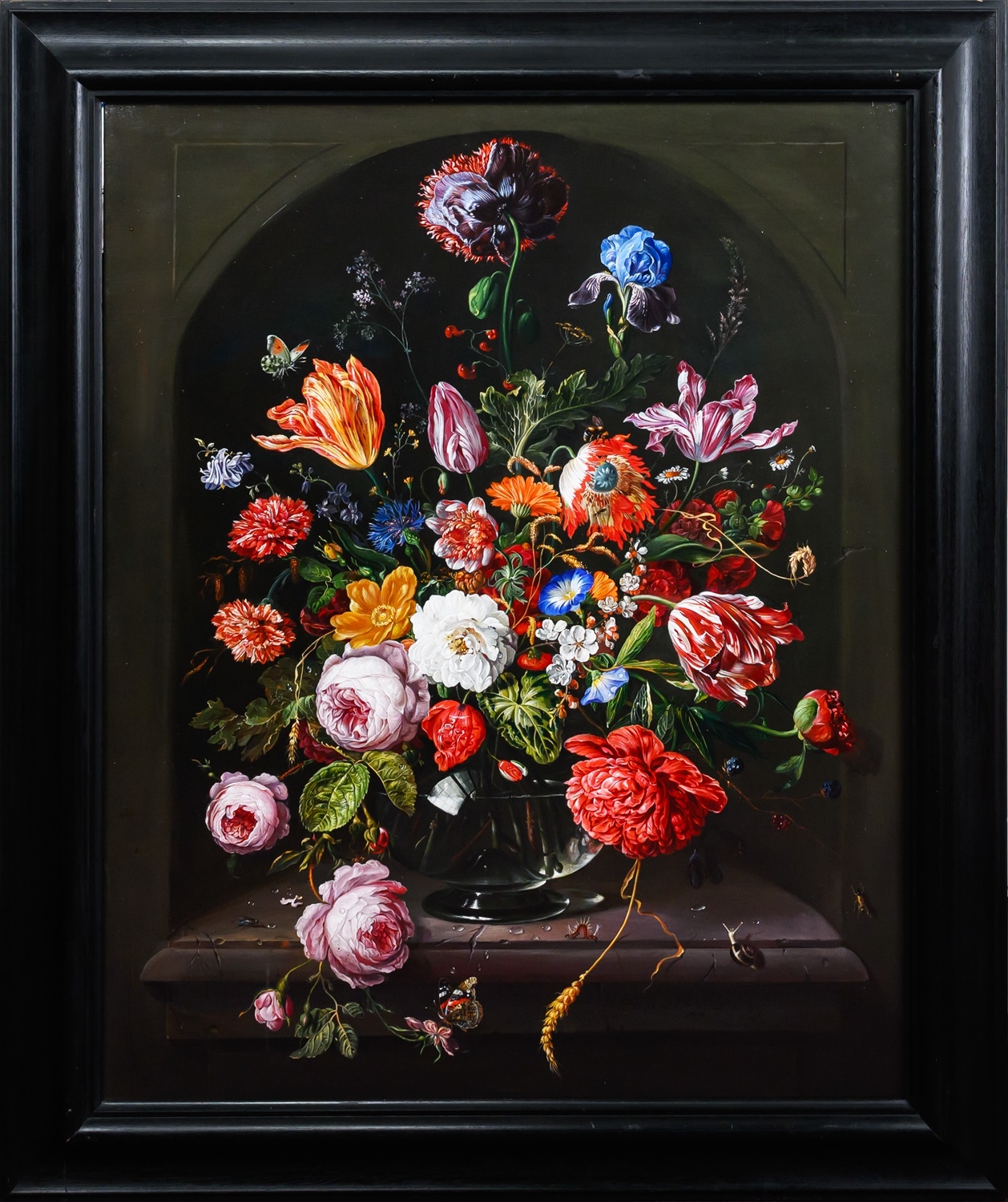 Frederick Victor Bailey | GLASS BOWL OF MIXED BLOOMS (1991) | MutualArt