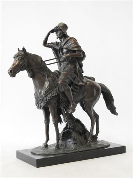 Ferdinand Pautrot | Arab rider watching | MutualArt