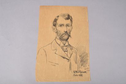 Gustav Wertheimer | Portrait of a Man (1899) | MutualArt