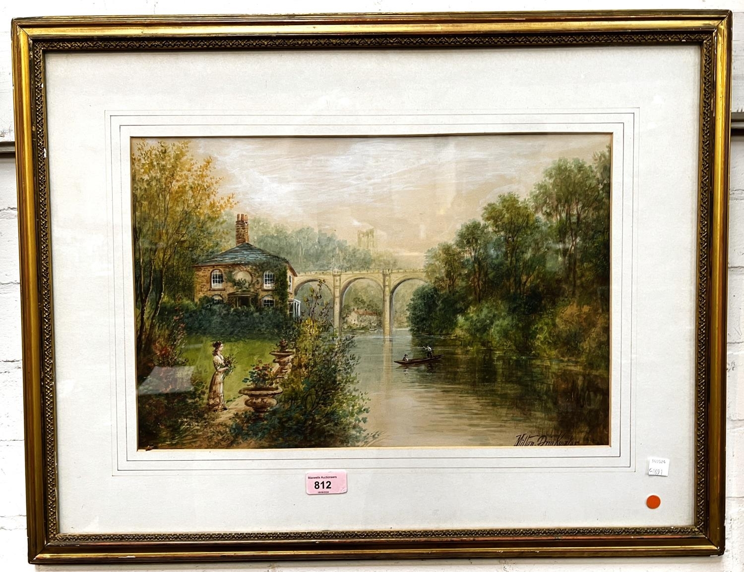 Albert Milton Drinkwater | Milton Drinkwater river landscape with ...