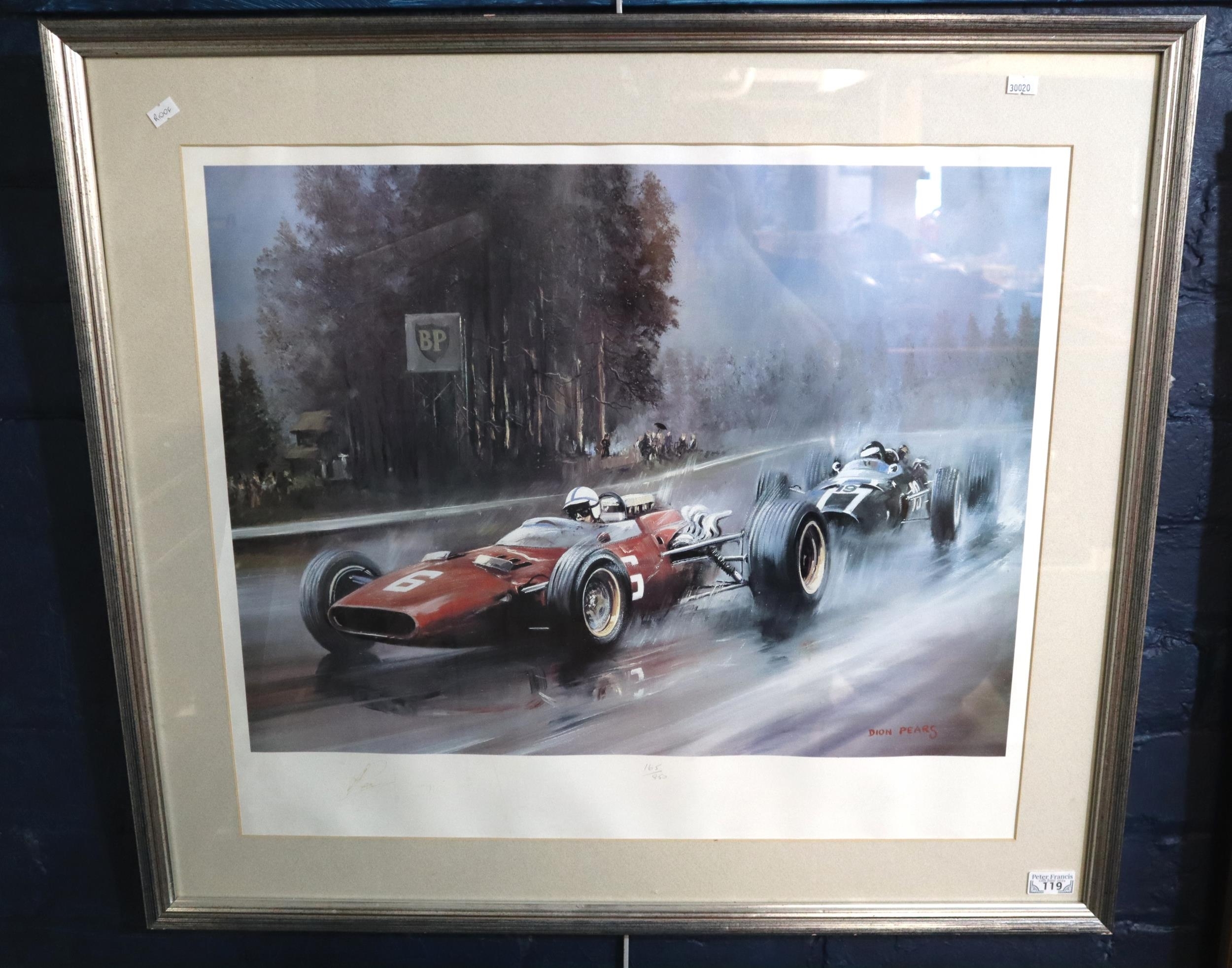 Don Pears | John Surtees in 1960s Ferrari formula 1 racing car (1960s ...
