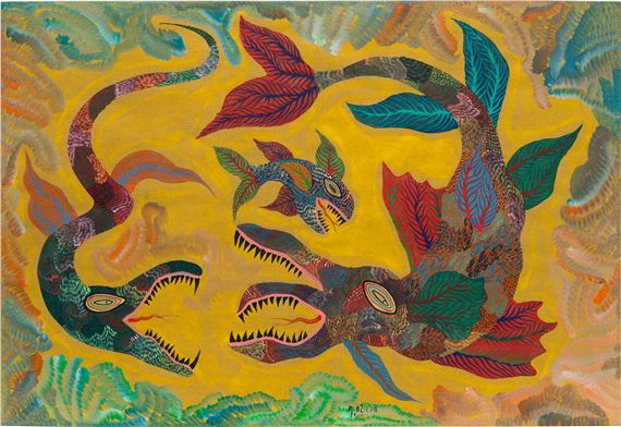 Francisco da Silva | Fish and Sea Snake (1966) | MutualArt