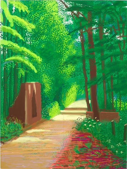 David Hockney | The Arrival of Spring in Woldgate, East Yorkshire in ...