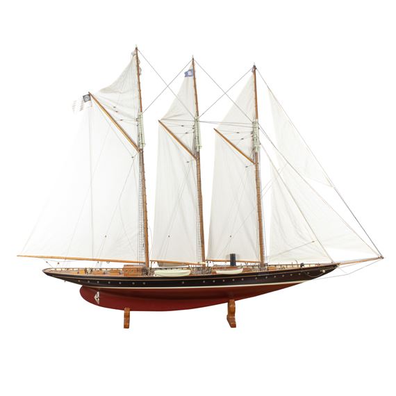 William Gardner | A scale model of the schooner yacht Atlantic, second ...