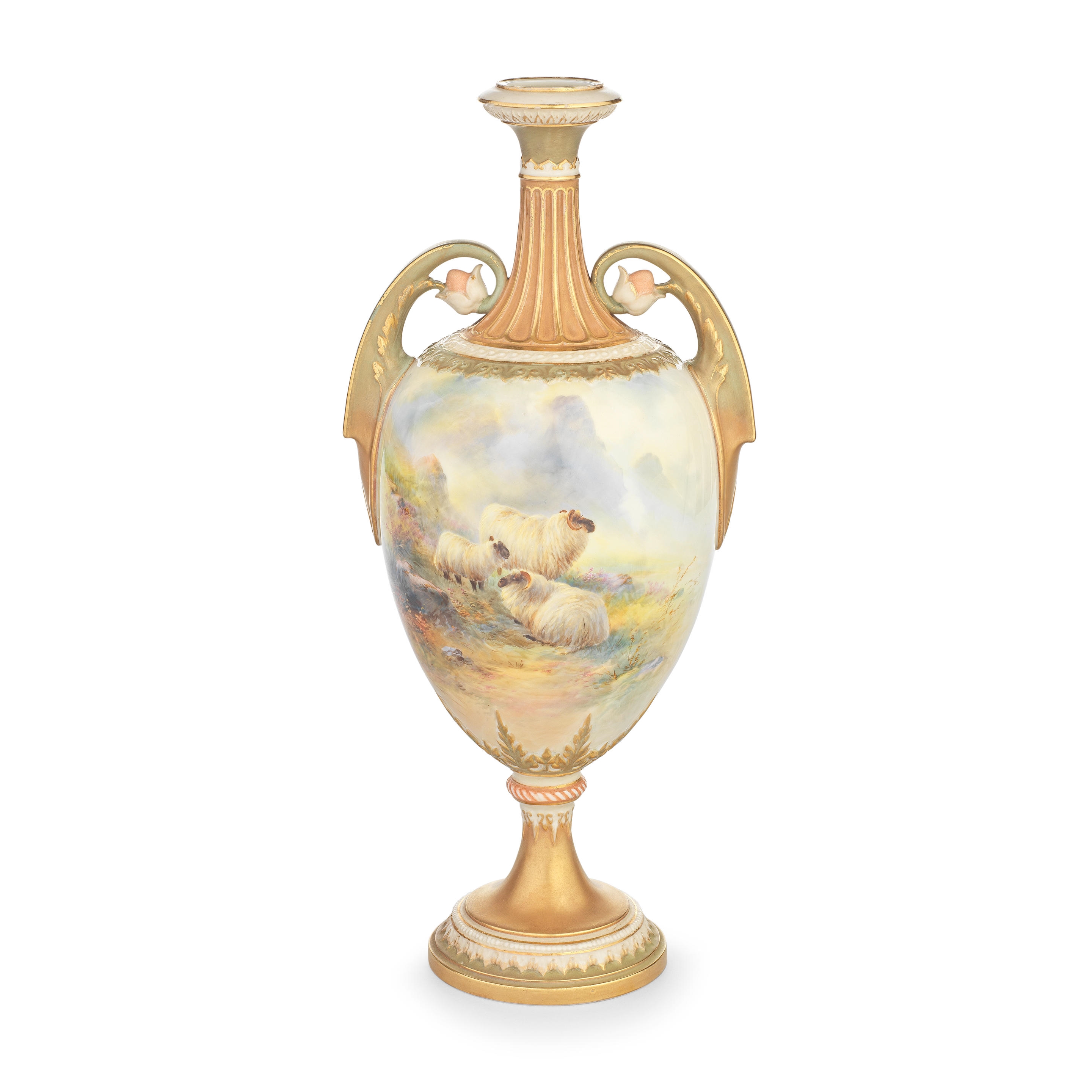 Harry Davis | A fine Royal Worcester vase by Harry Davis, dated 1911 ...