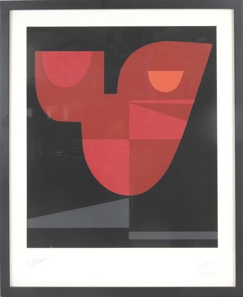 Edgard Pillet | Red and black composition | MutualArt