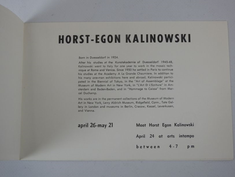 Horst Egon Kalinowski | La grille émue (1963) (63) | MutualArt