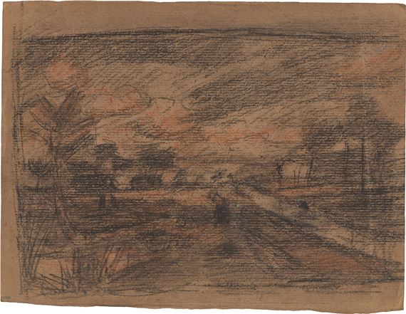 Otto Modersohn | Moorlands with farm building (Circa 1940) | MutualArt