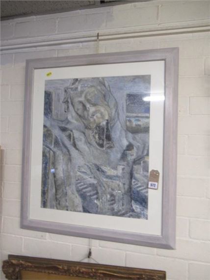 Simon Hopkinson | ACRYLIC GREY CRUCIFIXION BY SIMON HOPKINSON | MutualArt