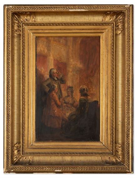 Léon Marie Constant Dansaert | Spectators in 18th century costume at ...