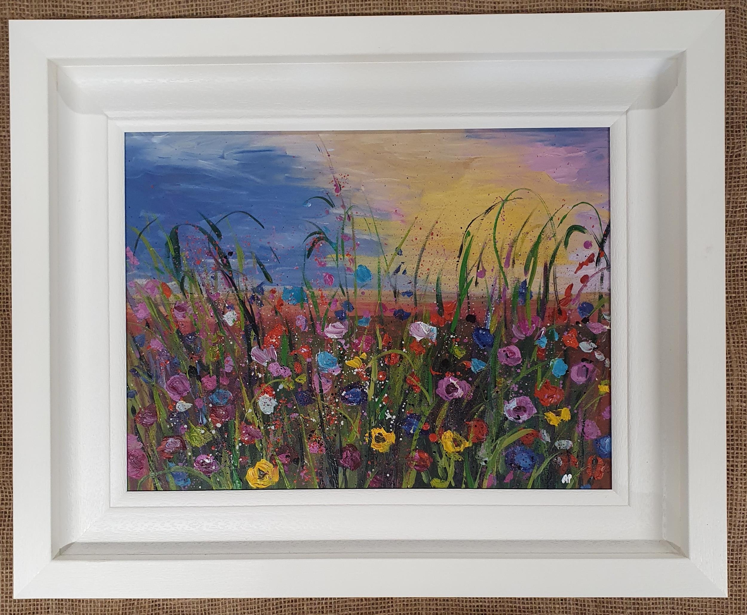 Anna Pierce | Anna Pierce . Bank of Flowers. An, initialled LR | MutualArt