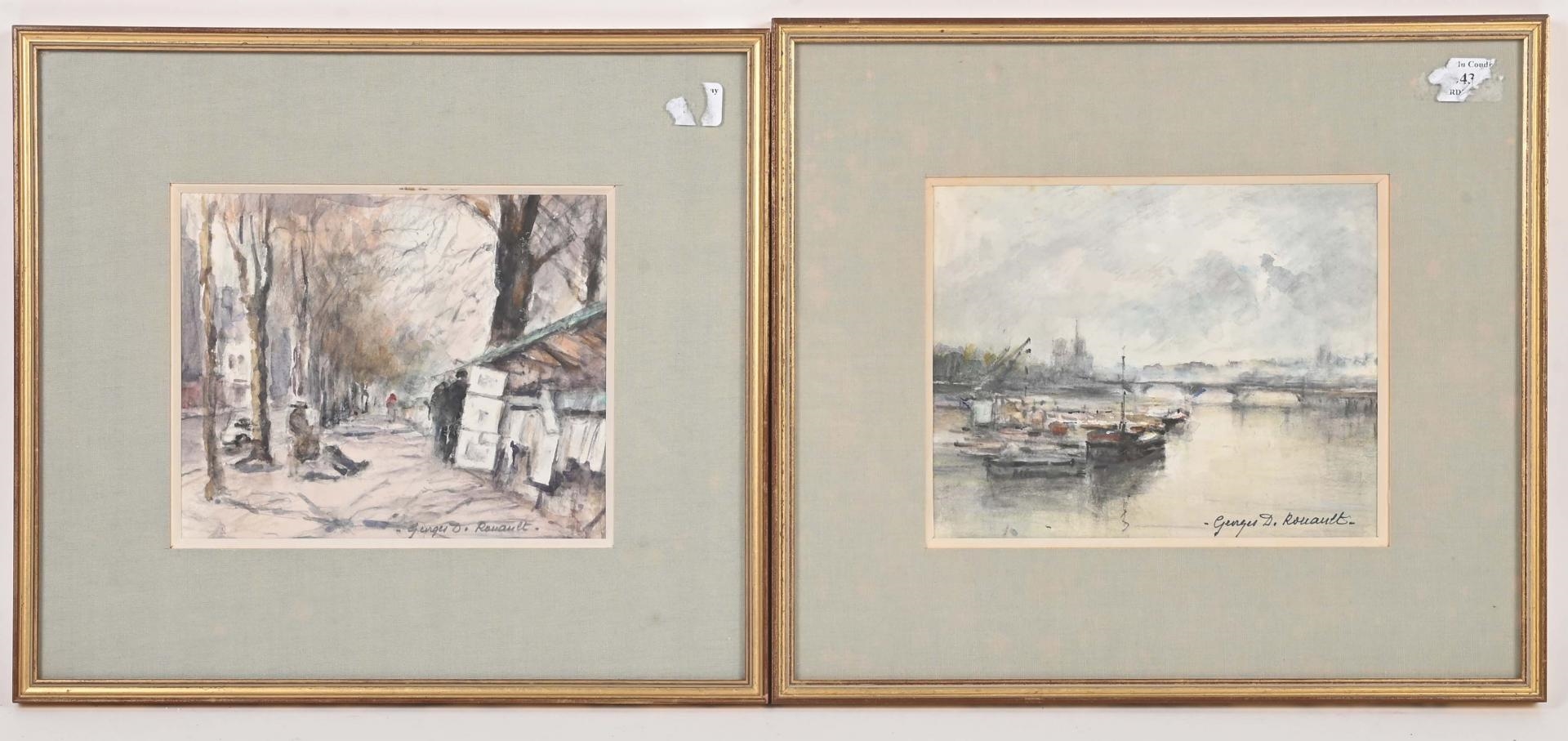 Georges Dominique Roualt | Les Bouquinistes et Bords de Seine | MutualArt