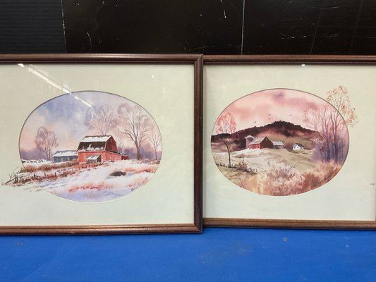 Keith Hoffman | Pair of Keith Hoffman Watercolors | MutualArt