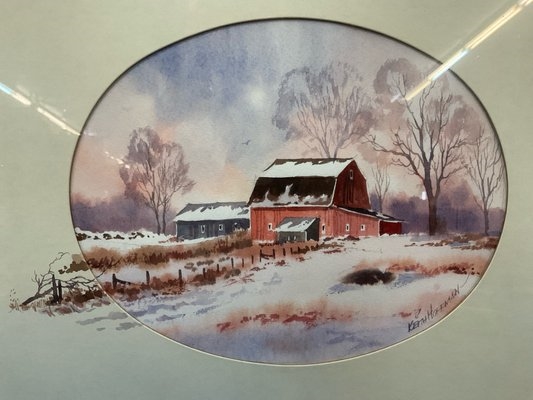 Keith Hoffman | Pair of Keith Hoffman Watercolors | MutualArt