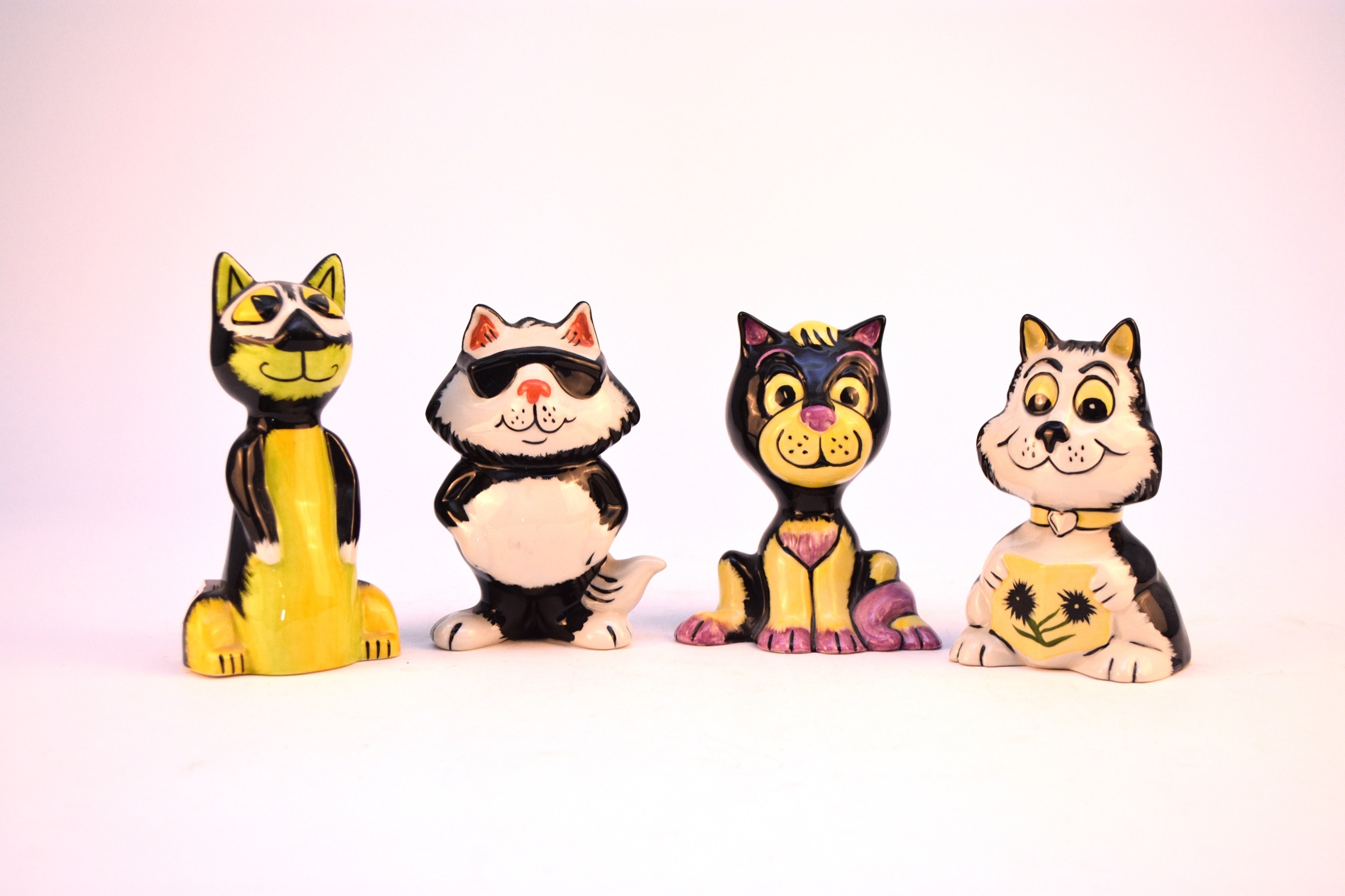 Lorna Bailey | Four Lorna Bailey models of cats | MutualArt