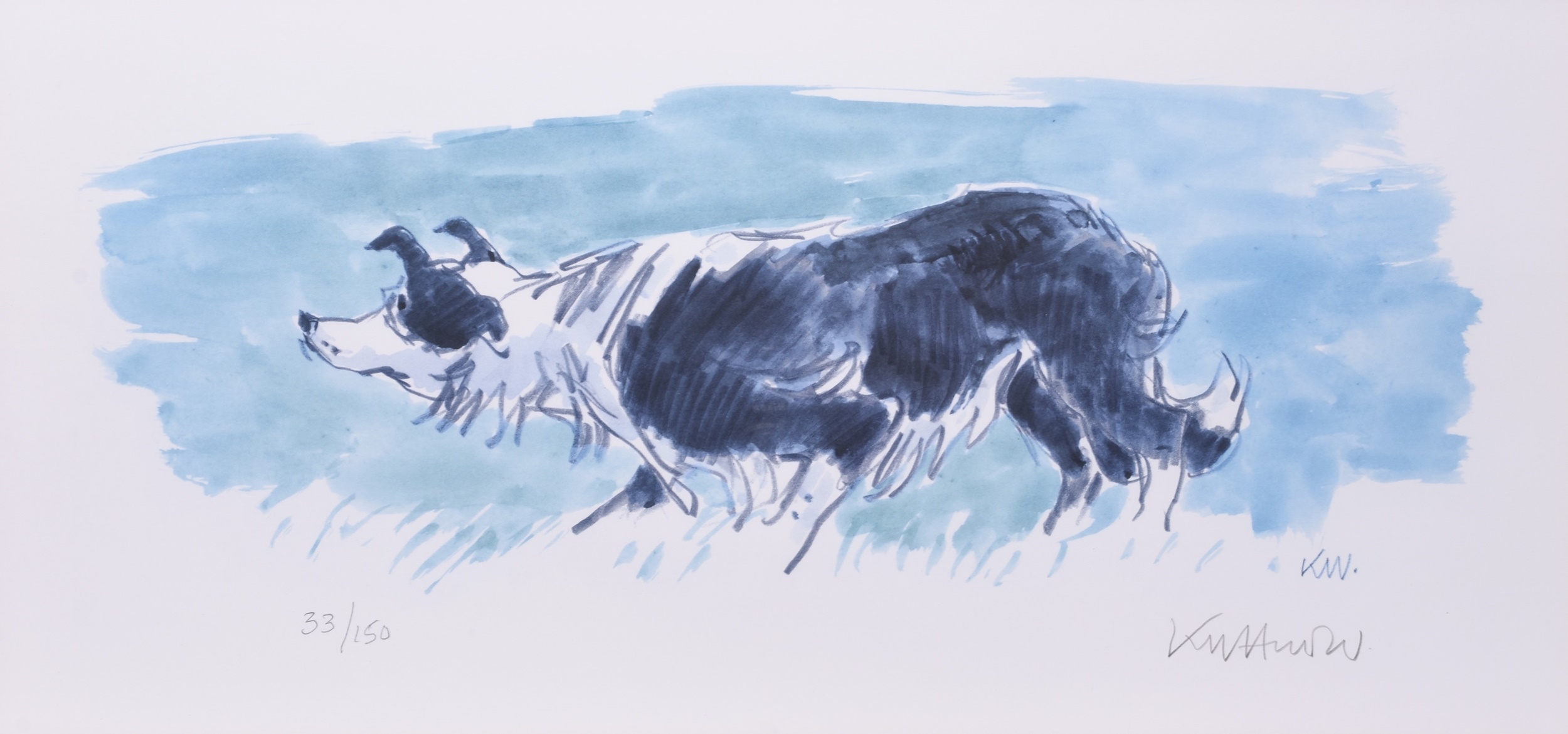 Kyffin Williams | Sir Kyffin Williams (1918-2006) Sheepdog | MutualArt