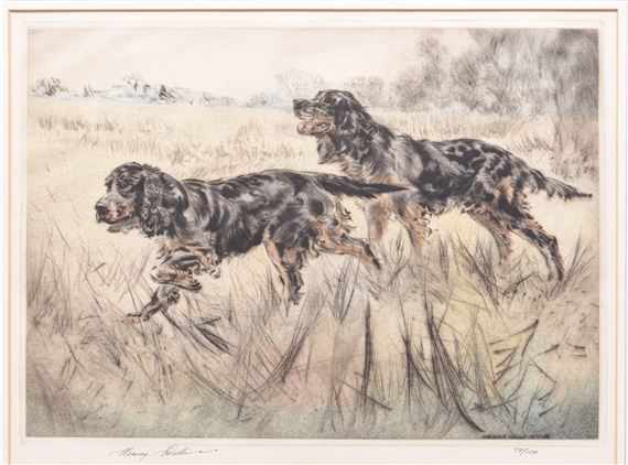Henry Wilkinson | A Collection of Eight Etchings of Gun Dogs and Birds ...