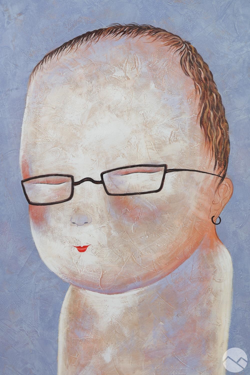 Fernando Botero | Boy in Glasses Surreal Caricature Painting SIGNED ...