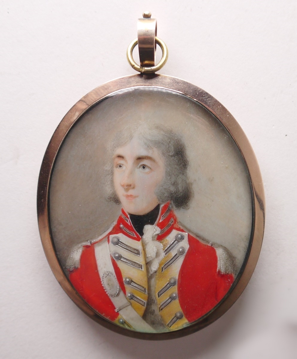 Joseph Daniel | 18th century oval miniature portrait on ivory of ...
