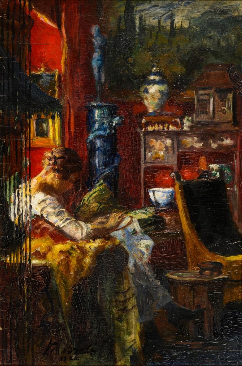 Ferdinand Max Bredt | In Gedanken (1920) | MutualArt