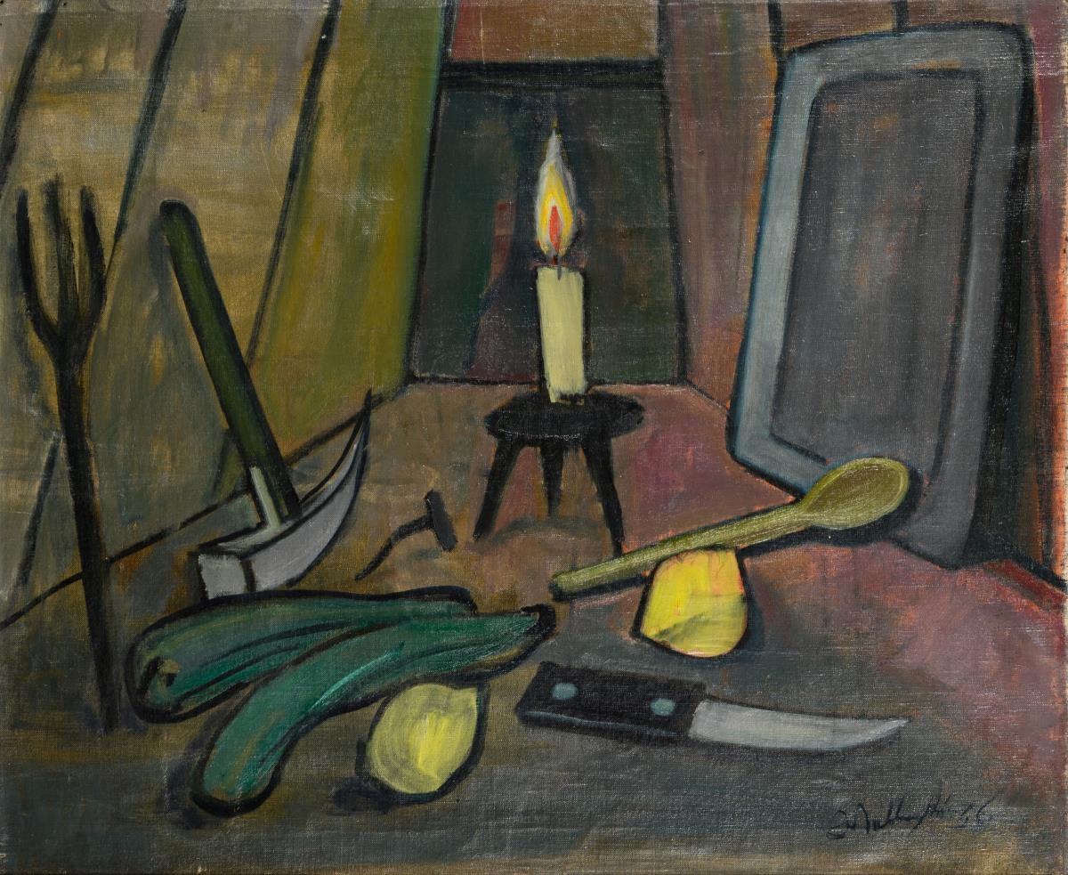 Walter Wellenstein | Still life with cucumbers and lemons | MutualArt