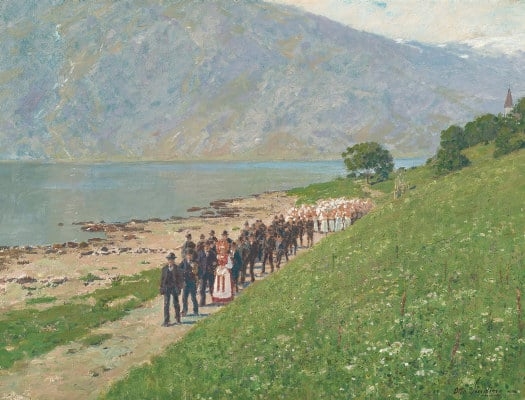 Otto Sinding | Brudetog i Hardanger | MutualArt