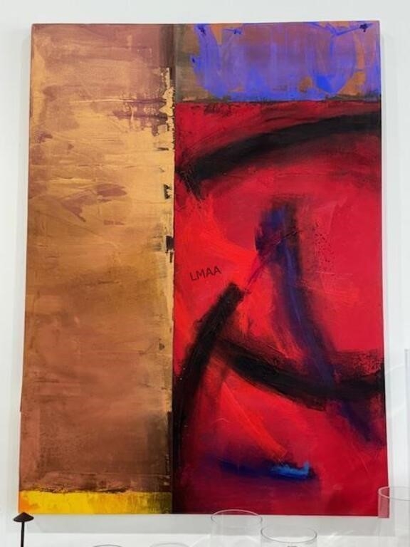 Robert Rector | ROBERT RECTOR PAINTING MULTI-COLOR OIL ON CANVAS ...