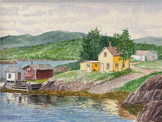 Lloyd Pretty | Untitled Outport Scene (2019) | MutualArt