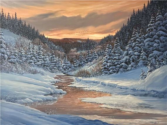 Lloyd Pretty | Untitled Winter Scene (1990) | MutualArt