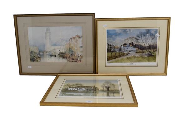 Peter Solly | Three framed 20th Century prints (20th Century) | MutualArt