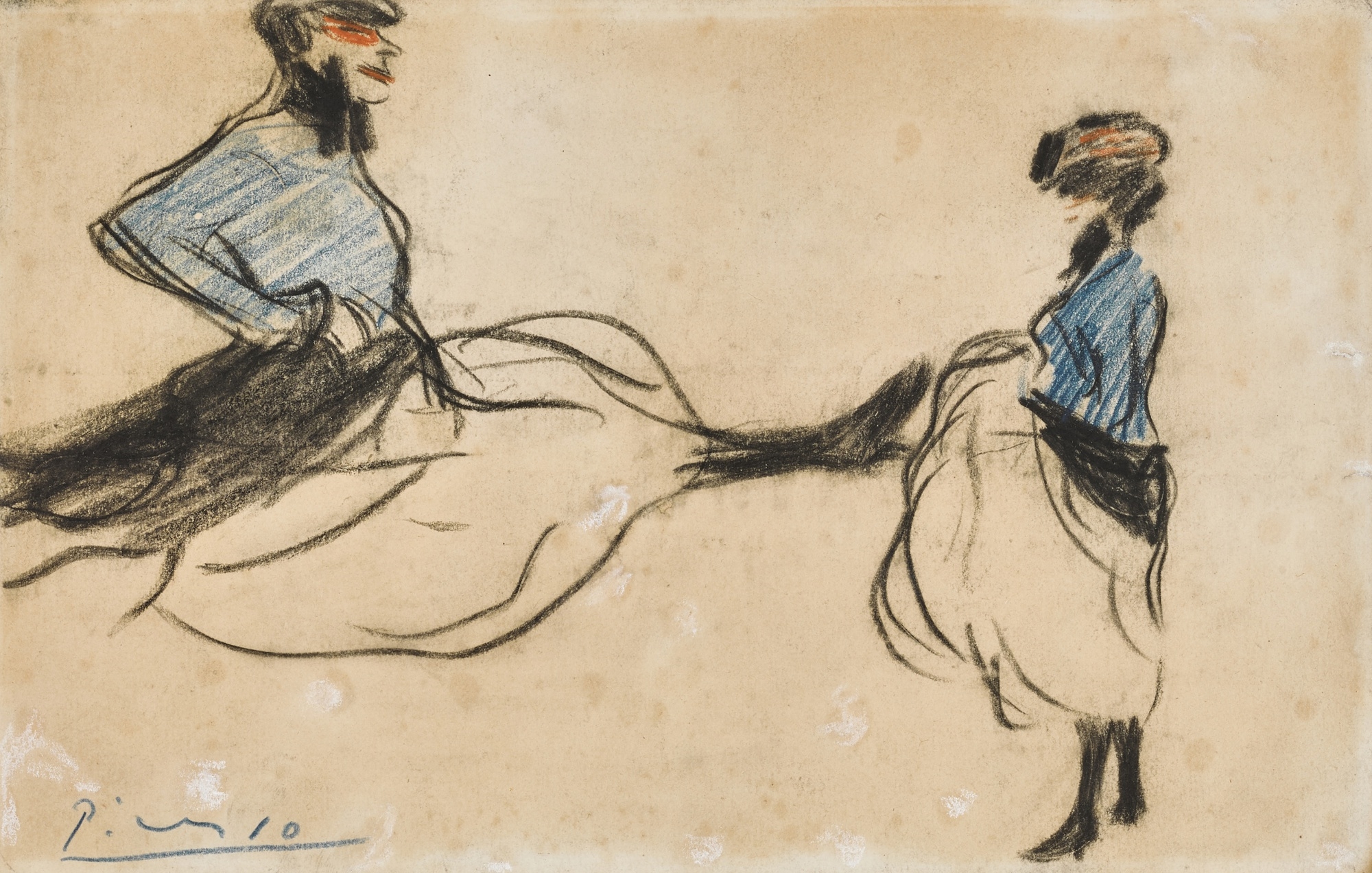 Pablo Picasso | Diseuse (1900 - 1901) | MutualArt