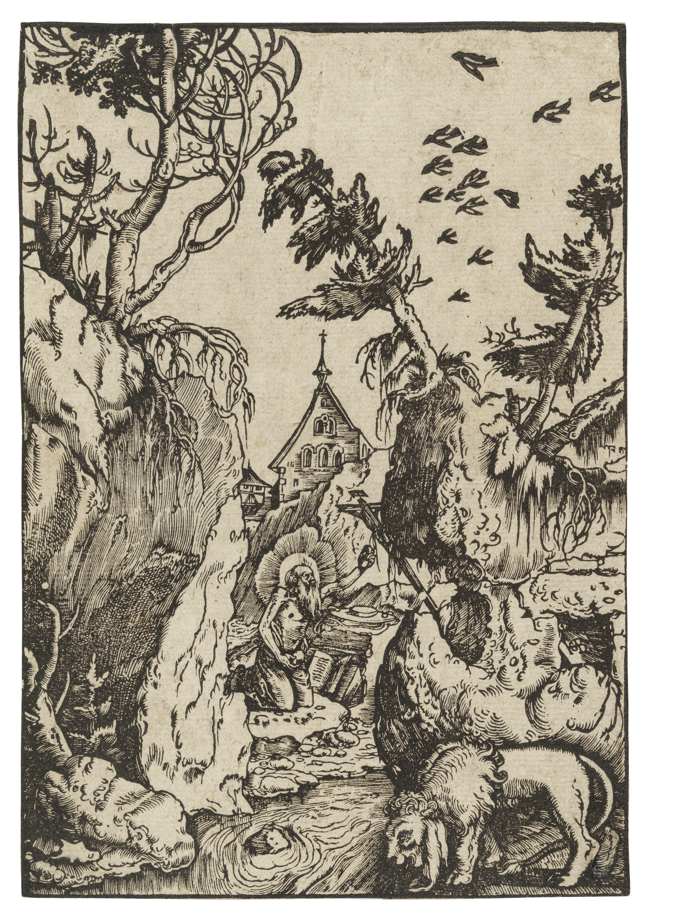 Hans Baldung Grien | Saint Jerome in the Desert (Circa 1511) | MutualArt