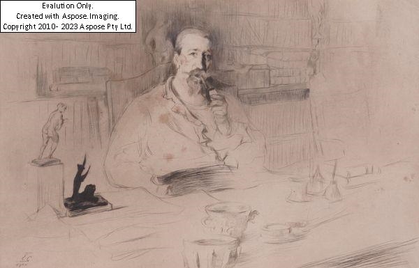 Edgar Chahine | Portrait of Anatole France | MutualArt